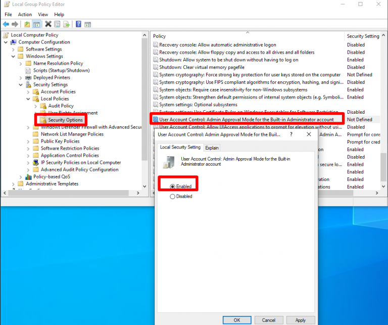 Windows User Account Control and Settings by Security – SYSTEMCONF