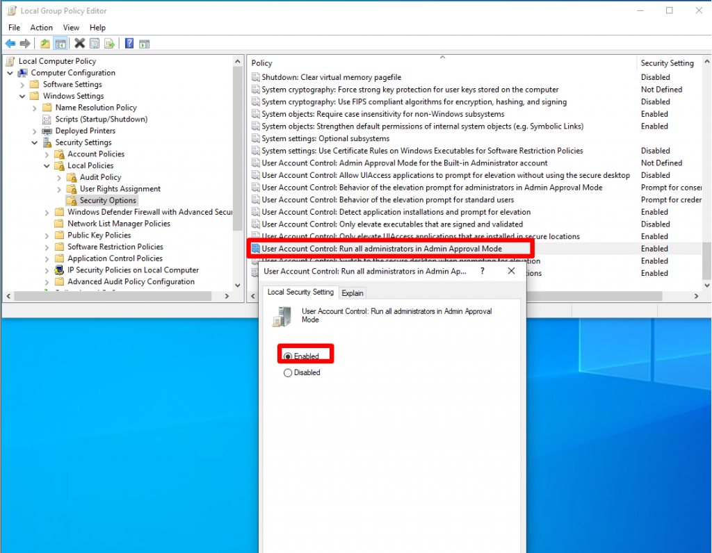 Windows User Account Control and Settings by Security – SYSTEMCONF