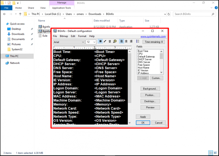 BGInfo Distribution with Domain Group Policy – SYSTEMCONF