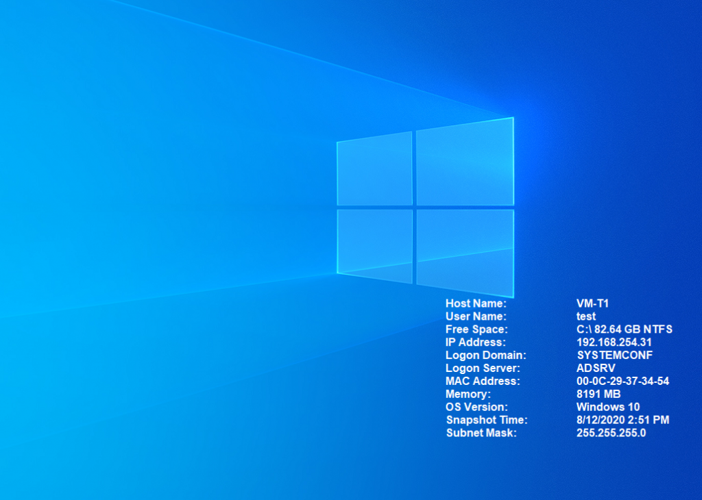 BGInfo Distribution with Domain Group Policy – SYSTEMCONF