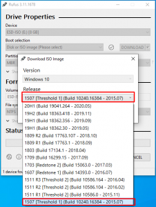 Download Old and New Versions of Windows 10 Using Rufus – SYSTEMCONF
