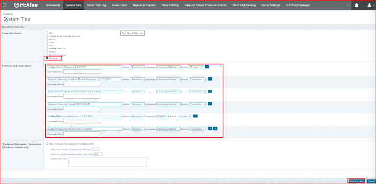 Uninstall McAfee Agent from McAfee ePO – SYSTEMCONF
