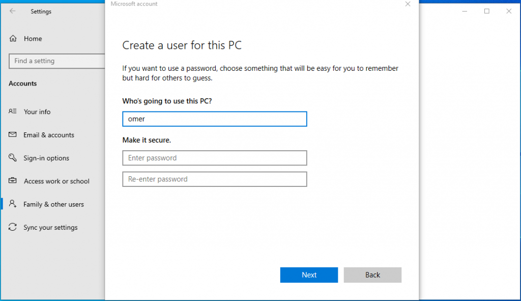 Creating a New User Account on Windows 10 – SYSTEMCONF