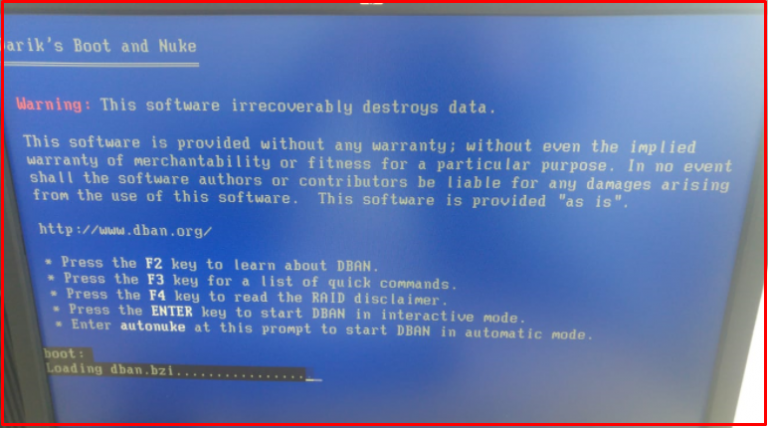 What is DBAN(Darik’s Boot And Nuke)? Deleting Data on Hard Drive with ...