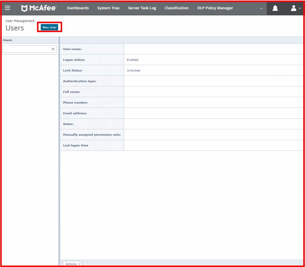 Creating DLP(Data Loss/Leak Prevention) Admin on Mcafee ePO – SYSTEMCONF