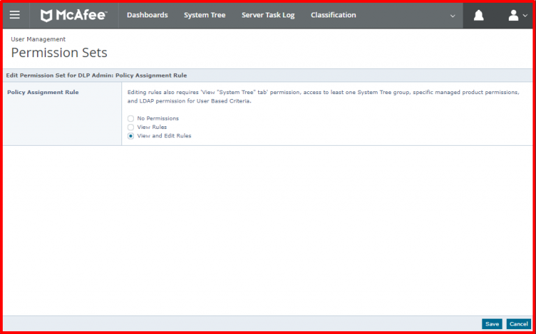Creating DLP(Data Loss/Leak Prevention) Admin on Mcafee ePO – SYSTEMCONF