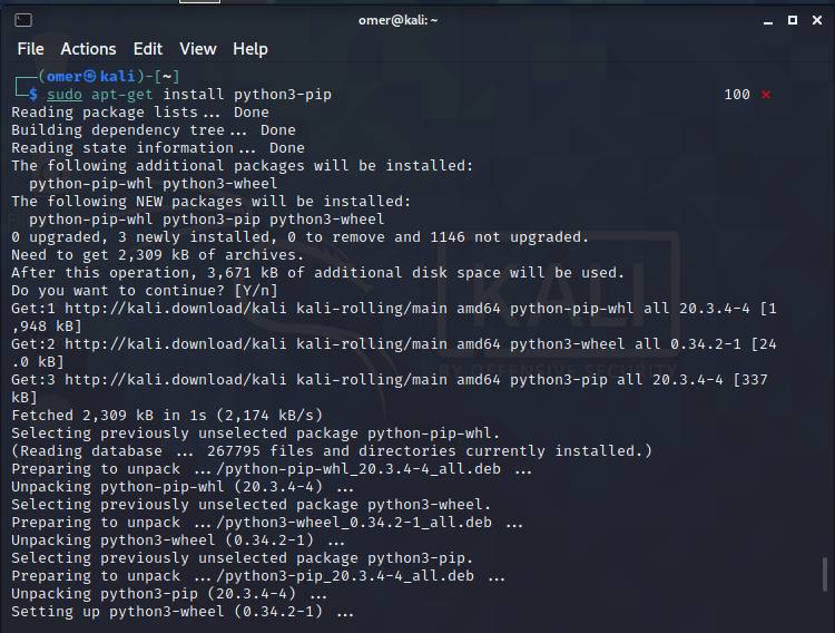 Pip Installation On Kali Linux SYSTEMCONF